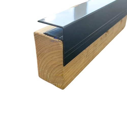 Aluminium F-Section For Polycarbonate Roofing Sheets