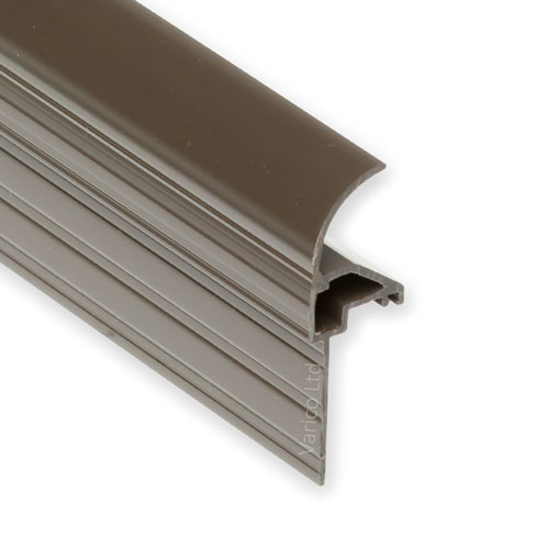 Gable End Finishing Profile For Exitex Snapdown Glazing Bar Brown