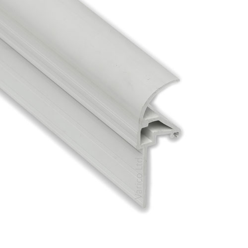 Exitex Gable End Finishing Profile White