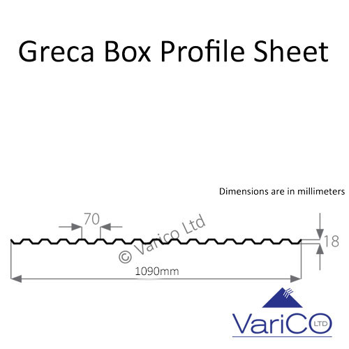 PVC Greca Box Profile Roofing Sheets | Varico Ltd
