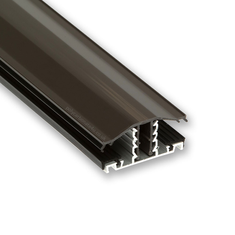 Rafter Supported Brown PVCu Top Cap Glazing Bar| Varico Ltd